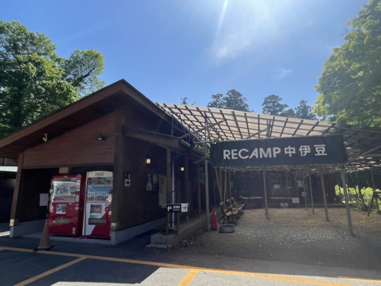 【伊豆市・RECAMP中伊豆（旧：萬城の滝キャンプ場】滝のすぐそばでお泊まり♪〈ちゅんころもちブログ〉 | 伊豆の三賢人